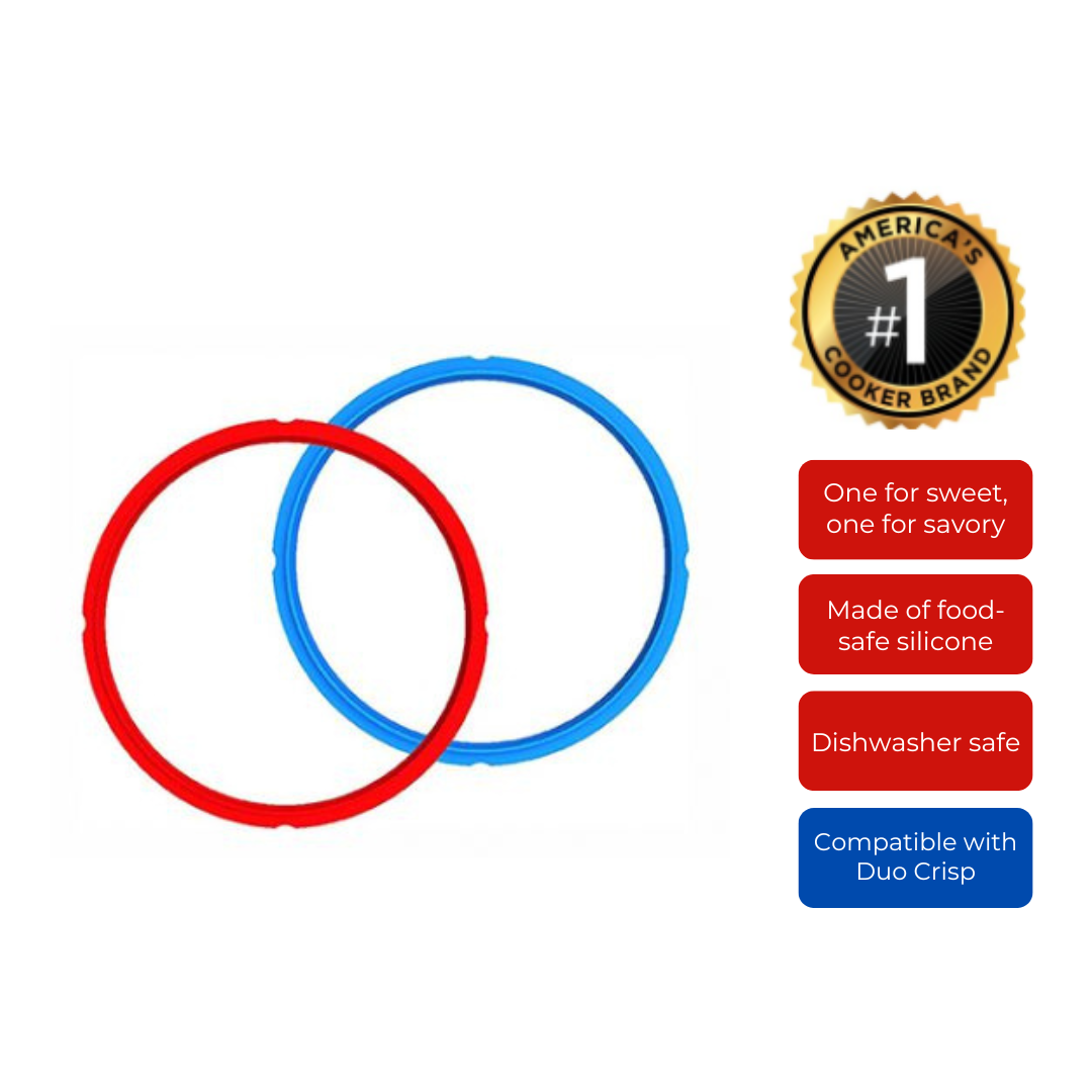 Instant Pot 8-Quart Twin Pack Sealing Rings (Red and Blue) - Instant Pot